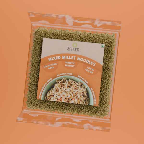 Mixed Millet Noodles 180 g – Arham Organic | Fibre-Rich & Maida-Free ...