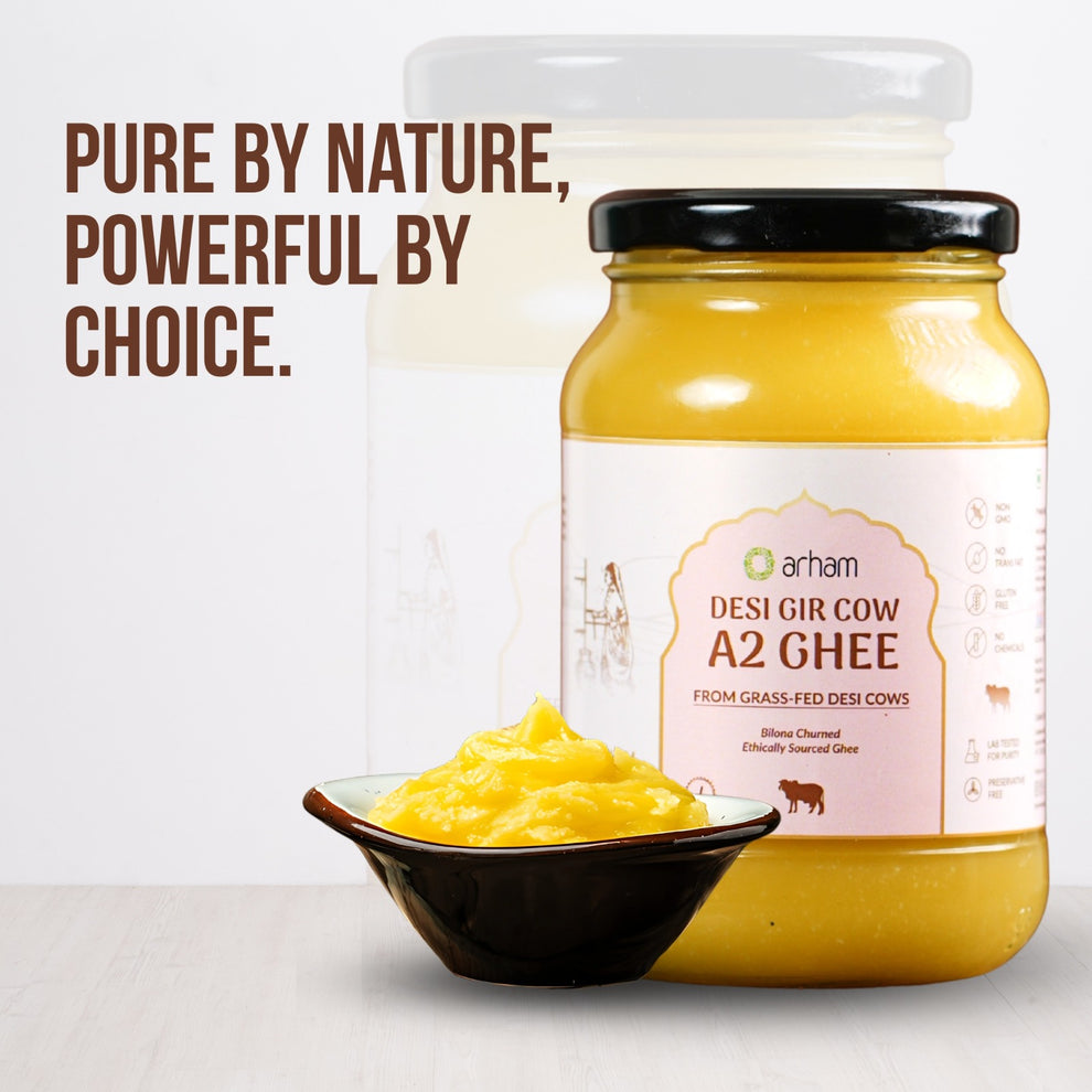 A2 Gir Cow Ghee – Pure Organic Bilona Ghee | Arham Life – Arham Organic ...