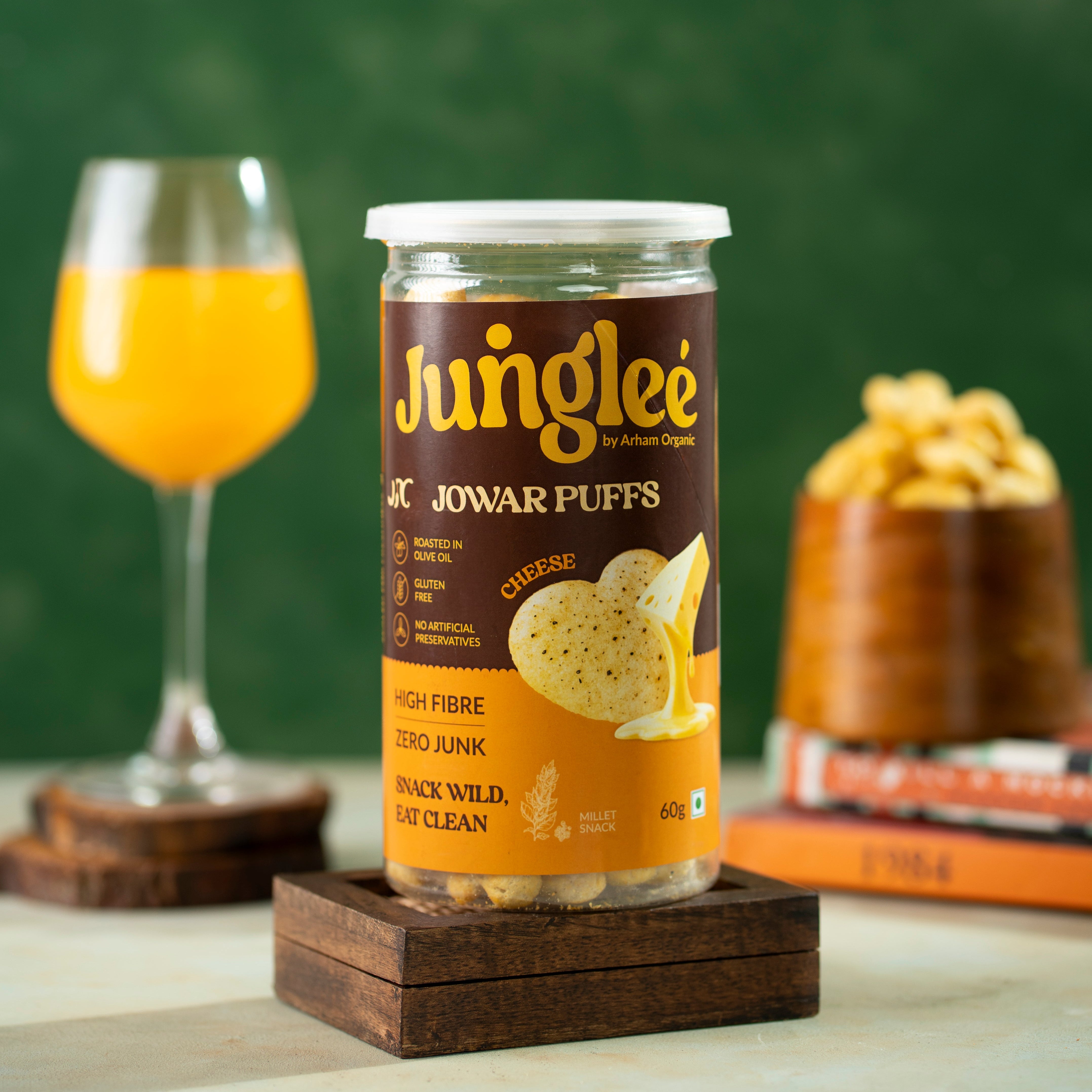 Jungleé Jowar Puffs Cheese – Millet Snack | Arham Life – Arham Organic ...